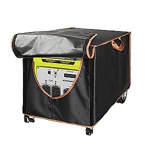 PALON Outdoor Waterproof Generator Covers, 38x30x28in Camping Dynamo Protection, Universal Generator Protector for Portable Generators 3000-5000W, Black