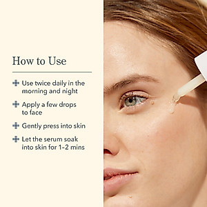 Beekman 1802 Milk Drops Ceramide Facial Serum - Squalane Oil, Hyaluronic Acid & Goat Milk Face Moisturizer - Boosts Skin Radiance & Hydrates Deeply - Fragrance Free - For Oily/Acne Prone Skin