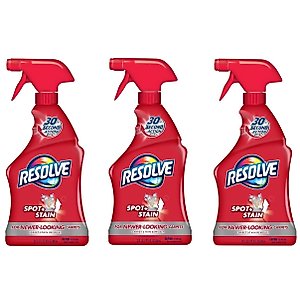 Resolve Carpet Spot & Stain Remover, 22 fl oz Bottle, Carpet Cleaner (Pack of 3)