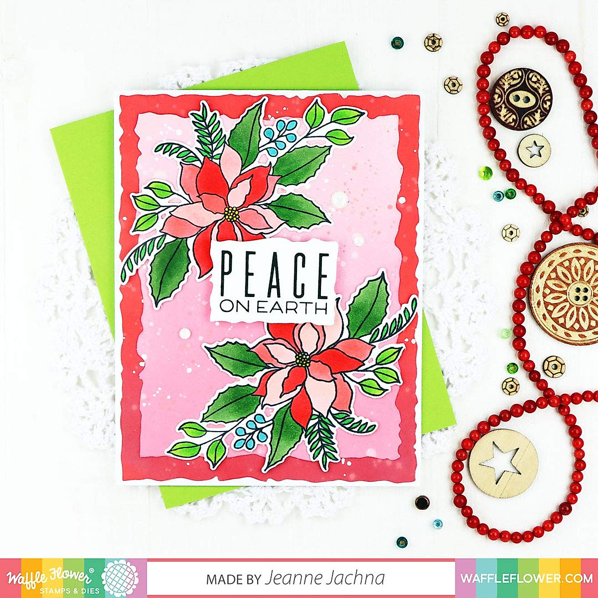 Waffle Flower Deckled Frames Die – 5 Organic Rough Edge Panel Mat Layer Dies That Mimics Handmade Paper or Torn Paper for Natural Themes Like Flowers and Plants.