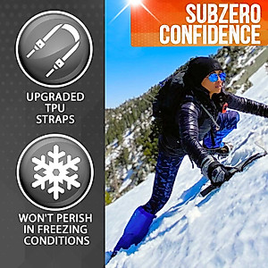 Pike Trail Waterproof Adjustable Leg Gaiters: for Hiking in Mud, Sand, and Snow - Hunting, Mountain Climbing, or Snowshoeing