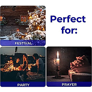 Dinil – Set of 20 Orange Spell & Chime Candles – Premium Mini Taper Candles for Rituals, Prayer, Birthdays, Meditation, Altar, Spells, Chime Candles - 4 Inch Tall, Unscented (Orange)