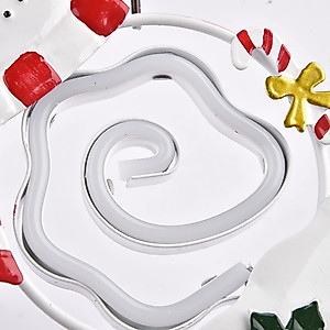 Yescom 8 Packs Solar Snowman Stake Lights Christmas Decor Solar Pathway Lights Waterproof Solar Stakes Lights for Outdoor Patio Garden