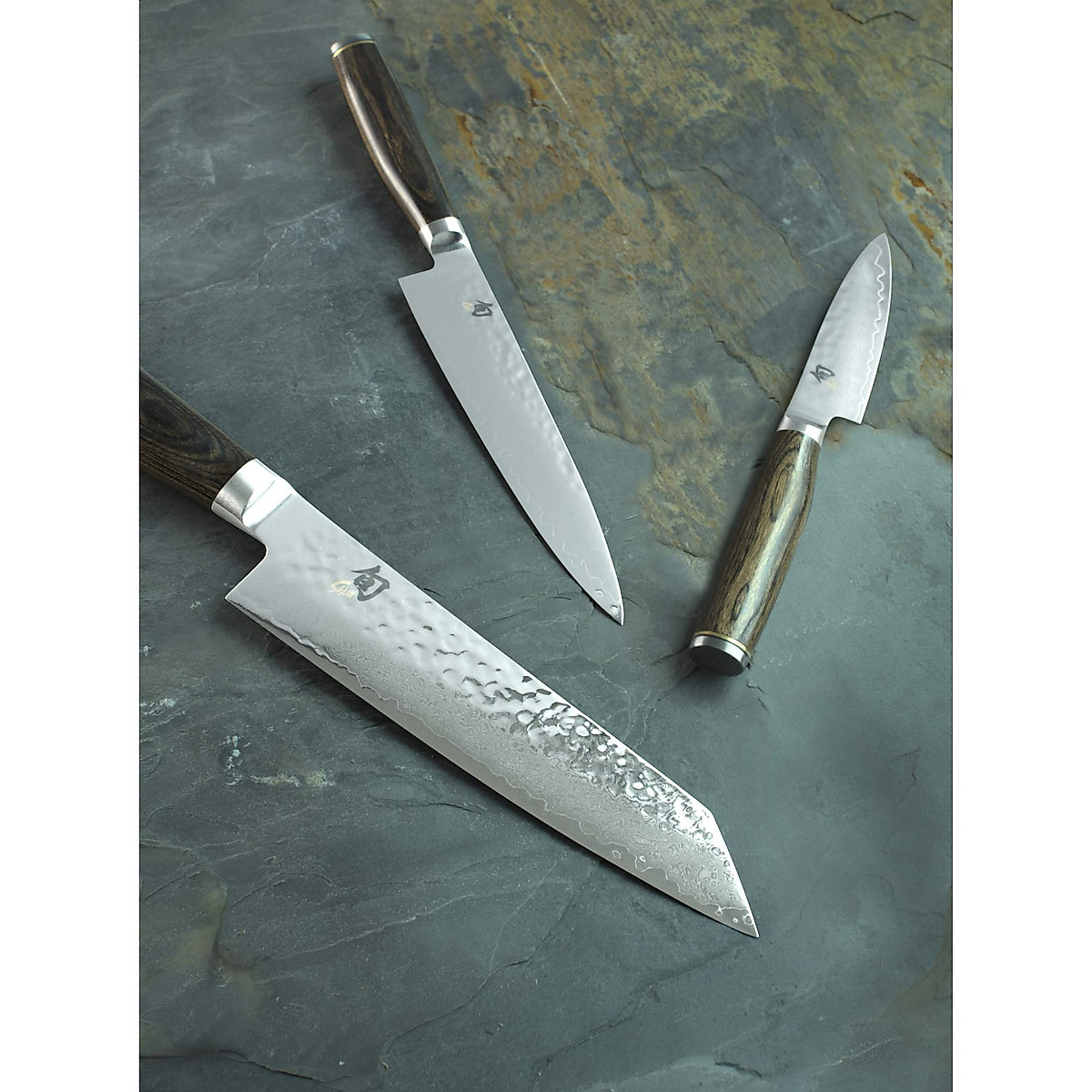 Shun Cutlery Premier Utility Knife 6.5", Narrow, Straight-Bladed Kitchen Knife Perfect for Precise Cuts, Ideal for Preparing Sandwiches or Trimming Small Vegetables, Handcrafted Japanese Knife