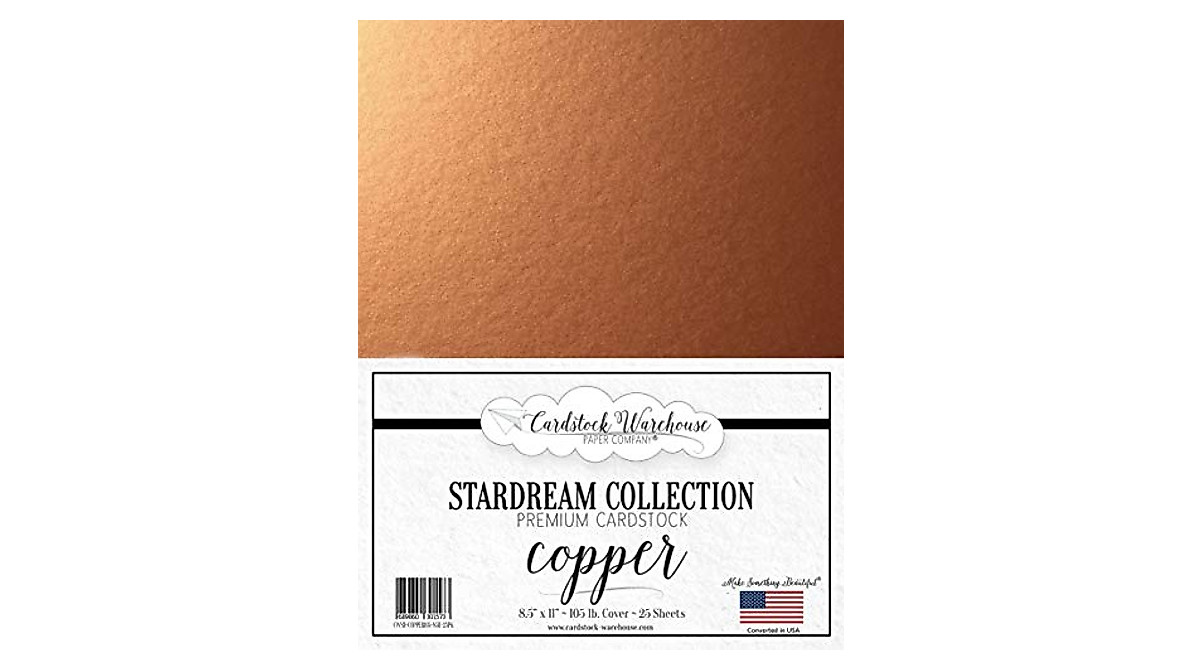 Copper Stardream Metallic Cardstock - 25 Sheets