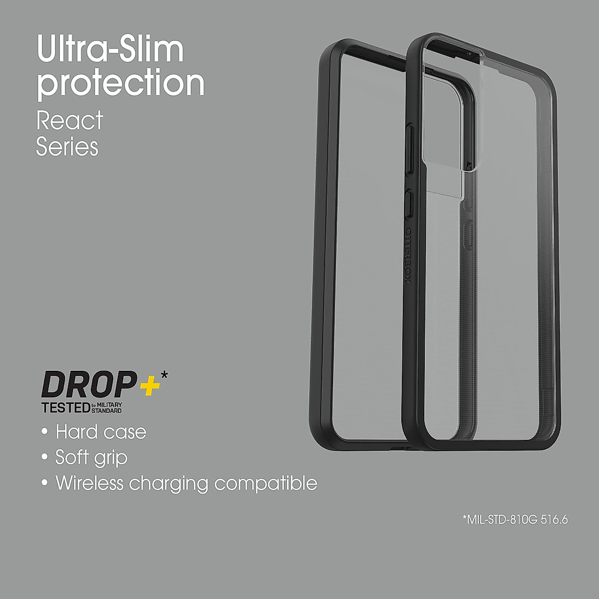 OtterBox Galaxy S22+ Prefix Series Case - PACIFIC REEF, ultra-thin, pocket-friendly, raised edges protect camera & screen, wireless charging compatible