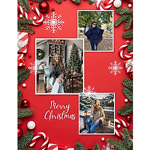 Ferand Soft Pullover Poncho Sweater Cape with Hood for Women, One size, Burgundy