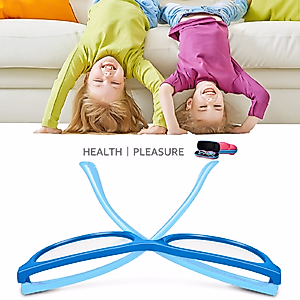 SEEAFUN Blue Light Glasses for Kids Girls Boys with Cute Car Case, UV400 Protection, Anti Blue Ray Age3-12