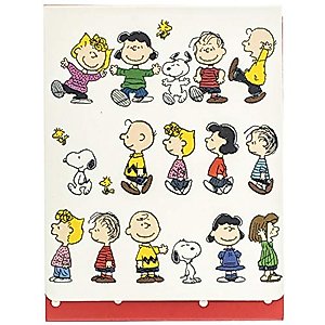 Graphique Peanuts Gang Pocket Notes – Pocket Notebook with Snoopy on Typewriter Card Design and Matching Dancing Gang Magnetic Lid Case, 75 Full Color Pages, 3" x 4"