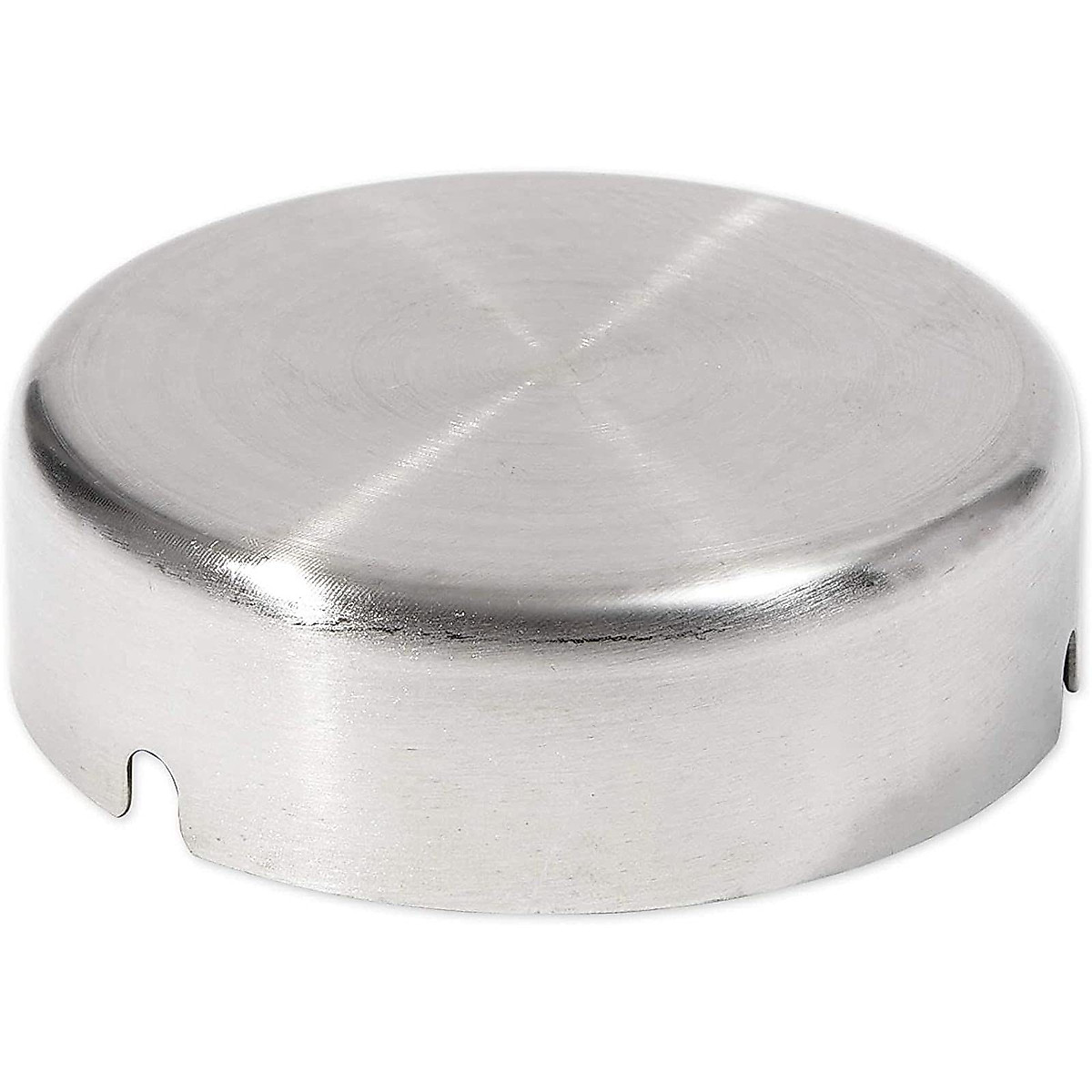 Juvale 5 Pack Stainless Steel Ashtrays for Cigarettes, Outdoor, Indoor Round Patio Ashtray, 3 Slots Each (4 x 4 x 1.2 In)
