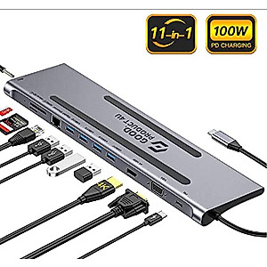 USB C Hub, PowerExpand 11-in-1 with 100W Power Delivery, 4K 60Hz HDMI Port, USB C and 2 USB A Data Ports, Ethernet Port, 3.5mm Audio, Micro SD and SD Card Reader for MacBook Pro Accessories