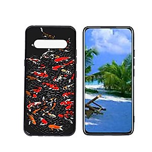 HEOLCULWO Compatible with LG V60 ThinQ 5G Phone Case, Koi-Fish-20 Case Silicone Protective for Teen Girl Boy Case for LG V60 ThinQ 5G