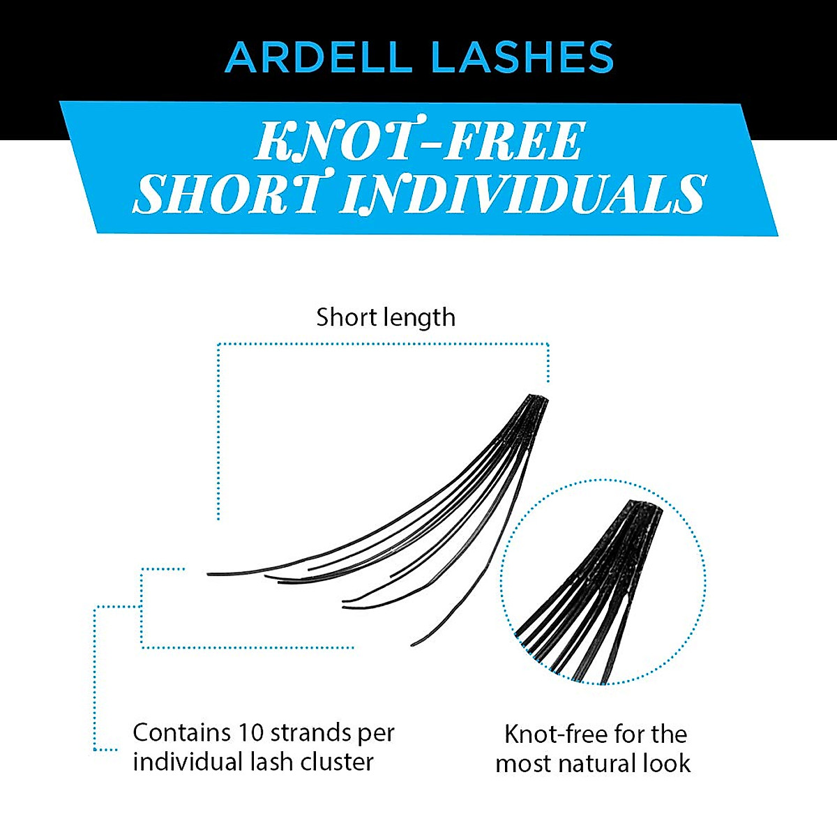 Ardell Individuals False Eye Lashes Short Black 4 Pack