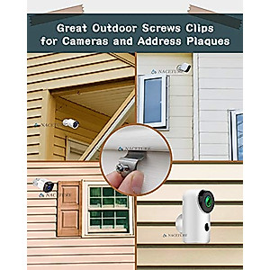 NACETURE Vinyl Siding Hooks Hanger - 20 Pack and Vinyl Siding Screw Hanger 6 Pack - Heavy Duty Stainless No-Hole Needed Vinyl Siding Clips for Hanging- Vinyl Siding Hooks for Outdoor Decorations