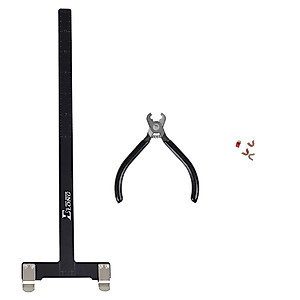 String Nocking Points Pliers Strings Knock Set T Shape Bow Square Ruler Nocking Buckle Pliers Recurve Bow Turning Kit Archery (Pack of 1 Set)