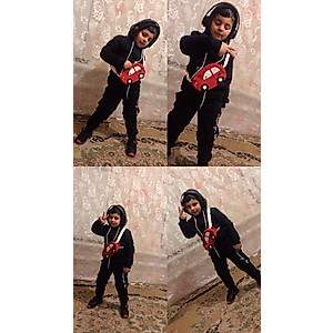 Suillty Kids Toddlers Cute Mini Car Shape Crossbody Bag Little Boys Girls Small Coin Purse Wallet Shoulder Handbags