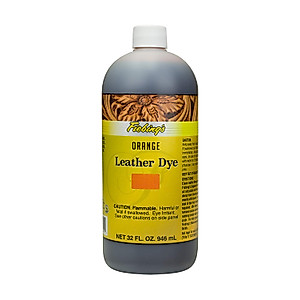 Fiebing's Leather Dye - Orange - 32oz Alcohol Based Permanent
