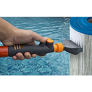 Aquatix Pro Premium Pool & Spa Filter Cartridge Cleaner, Removes Debris & Dirt from Pool Filters in Seconds, Heavy Duty & Durable Pool Cartridge Filter Cleaner, for a Clean Flow of Water Today! (1)