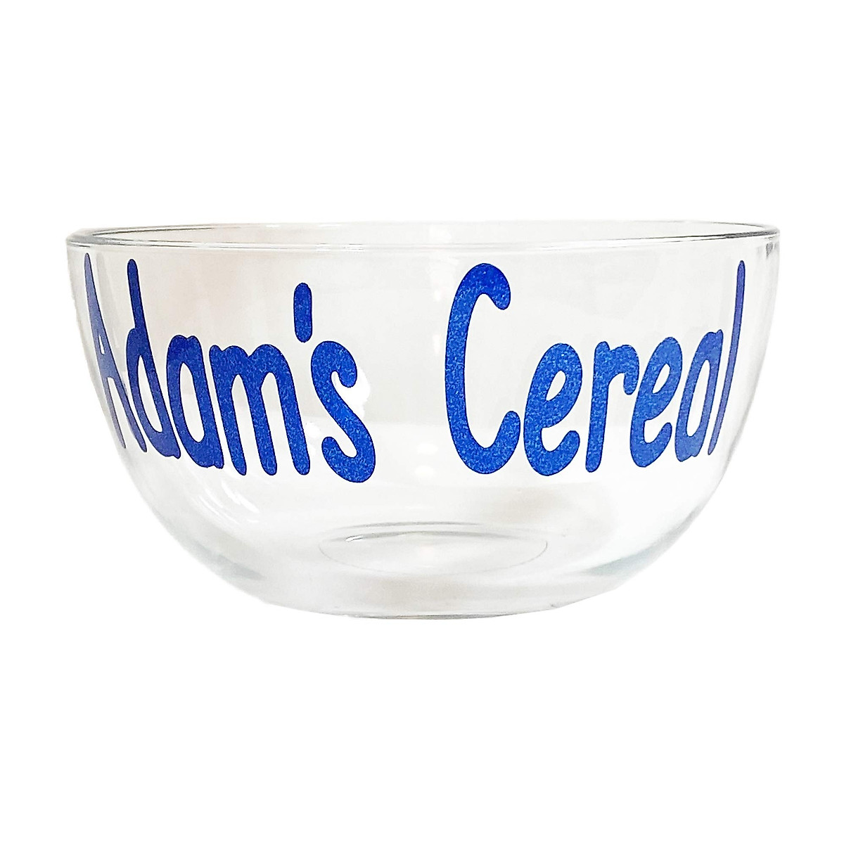 Dad's Bowl, Personalized Glass Dish, Ice Cream, Cereal or Snacks, Customized