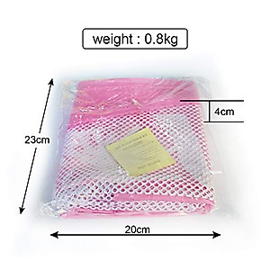 SUNSHINEMALL Inflatable Pool Float, Multi-Purpose Pool Hammock (Saddle, Lounge Chair, Hammock, Drifter) Pool Chair, Portable Water Hammock (Pink-68x32x8inch)