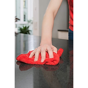 Vileda Microfibre Colors, Panni in Microfibra, Lavabili in Lavatrice, Riutilizzabili, Multicolore, 30x30 cm, 8 Pezzi