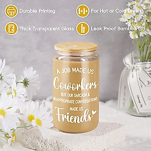 Fairy's Gift Glass Coffee Cup, Coworker Gifts, Birthday Gifts for Women Friendship, Funny Coworker Gifts for Women Men Friend, Office Friendship Gifts, Mothers Day, Going Away Gift for Coworkers Boss