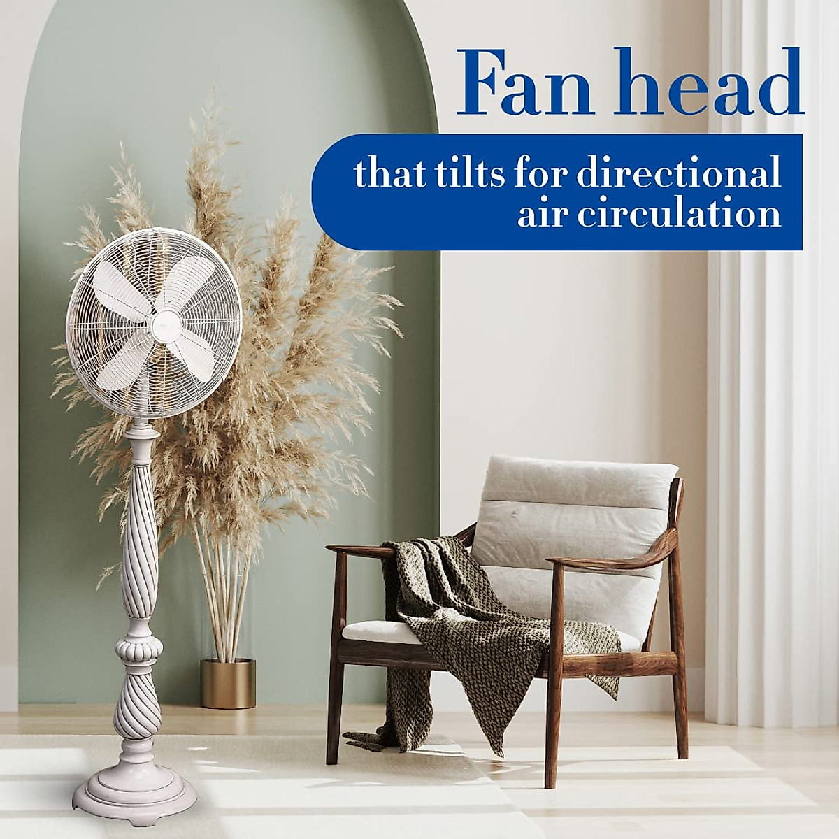 Deco Breeze Providence Floor-standing Fan, 16-Inch