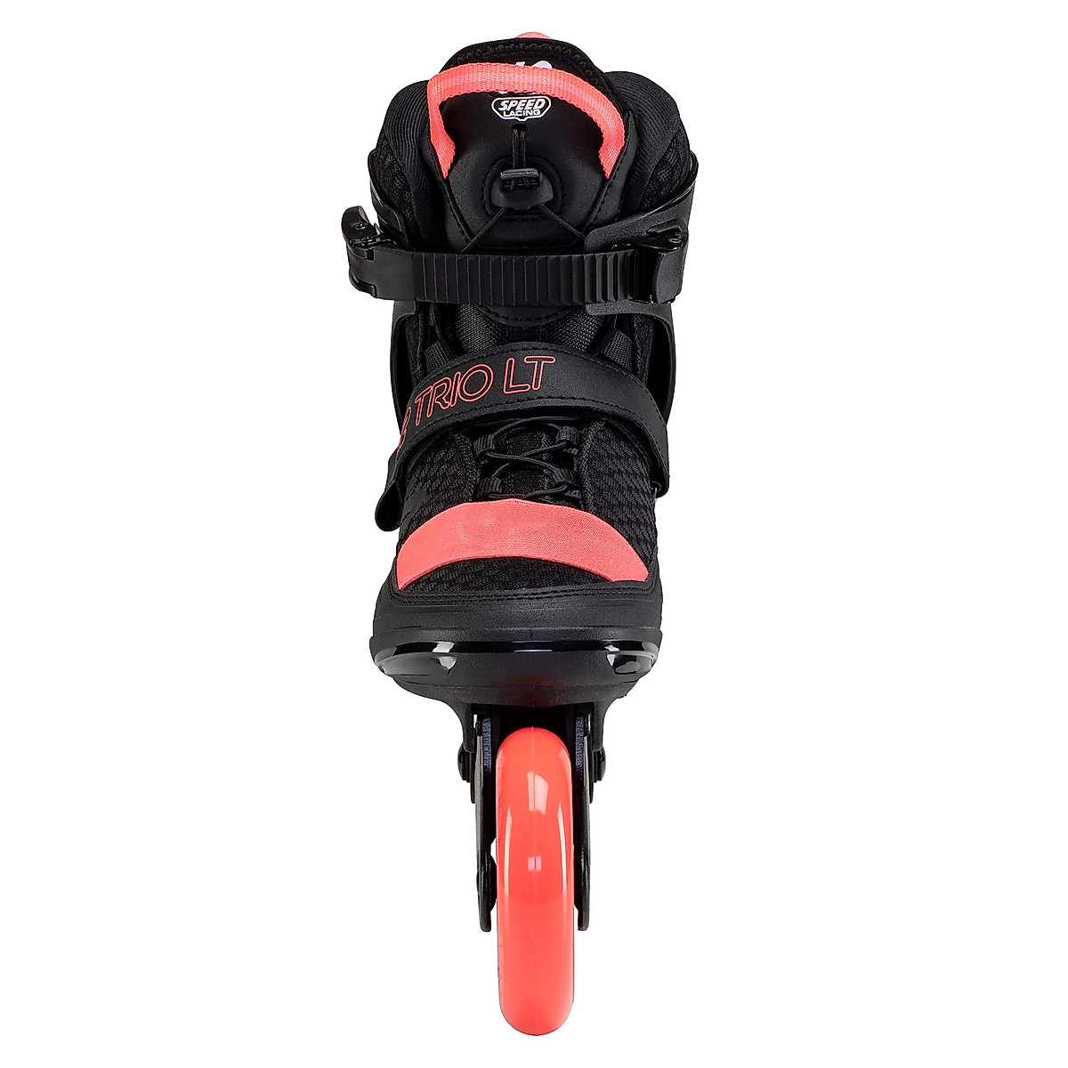 K2 Skate Womens Trio Lt 100 Inline Skates, Black_Coral, 7.5