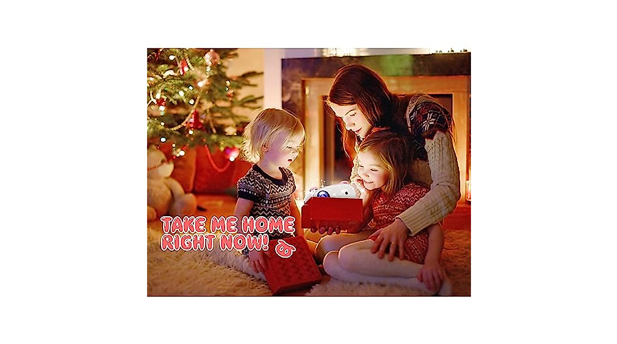 Mini Projector for Kids - Portable 1080P Movie Projector with 300" Screen