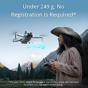 DJI Mini 4 Pro Quadcopter Drone with 128GB Card- Lightweight and Foldable Mini Camera Drone with 4K HDR Video, True Vertical Shooting, Obstacle Sensing and Intelligent Features (2 Items)