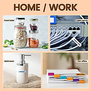 OBZ Label Maker Machine with Tape, Bluetooth Label Maker, Portable Bluetooth Label Printer for Home Office,Store Organization, Storage, Sticker Maker Mini Label Maker with Multiple Templates