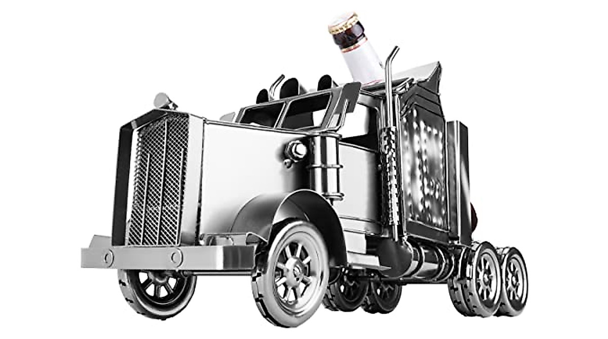 BRUBAKER Truck Wine & Beer Bottle Holder Sculpture