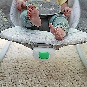 Ingenuity InLighten Soothing Swing & Rocker - Vibrating Swivel Infant Seat, Soothing Sounds, Lights - Nate