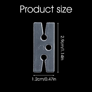 200pcs Plastic Balloon Clips Tie for Sealing Balloon Ties Clear Plastic H Shape Balloon Tie Tool for Wedding Prom Engagemenr Valentines School Birthday Party Decoration