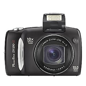 Canon Powershot SX120 IS 10MP Digital Camera (Black)