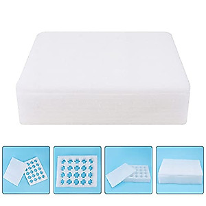 Mobestech Foam Egg Cartons 2pcs Proof Crate Storage Storing Dampening Holder for Pe Padding Container Containers Practical Fixing Fixator Egg No Sound Grids Foam Resistant Kitchen Cushion