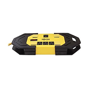 Tripp Lite Power IT! Safety Power Strip with Safety Covers, 8 OUTLETS, 15 FT Cord, Yellow/Black