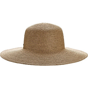 Coolibar UPF 50+ Women's Blake Elegant Floppy Sun Hat - Sun Protective (One Size- Tan)