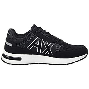 A|X Armani Exchange Men's Colorblock Fashion Sneakers, Black, 9