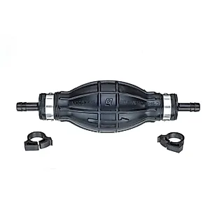 Quicksilver 8M0052975 Primer Bulb with 2 Hose Clamps for 1/4" (6.35 mm) Fuel Lines