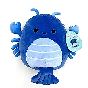 Squishmallows Rare 8-Inch Lobert The Blue Lobster Crab Plush - Add Lobert to Your Squad, Ultrasoft Stuffed Animal Large Plush Toy, Official Kellytoy Plush
