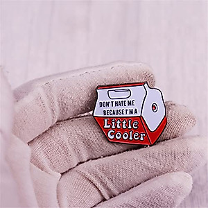 Don't hate me because I'm a little cool Words Enamel Pin Socially Awkward Badge Bag Clothes Lapel Pin Punk Jewelry Gift for friends