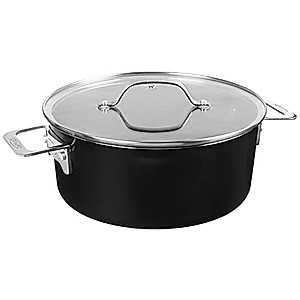 Gotham Steel STACKMASTER Pots Stackable 10 Piece Cookware Set Ultra Nonstick Cast Texture Coating Includes Fry Pans, Black