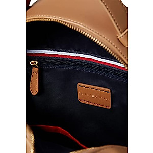 Tommy Hilfiger Schyler Smooth Grain PVC Backpack Basket Brown/Tommy Red One Size