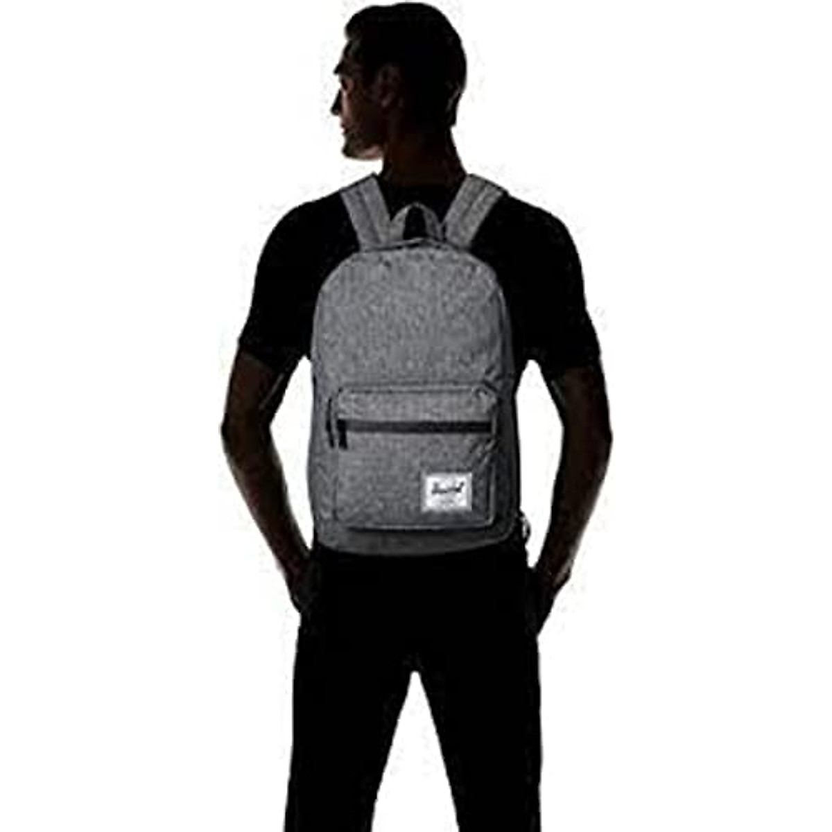 Herschel Pop Quiz Backpack, Raven Crosshatch/Black, Classic 22L