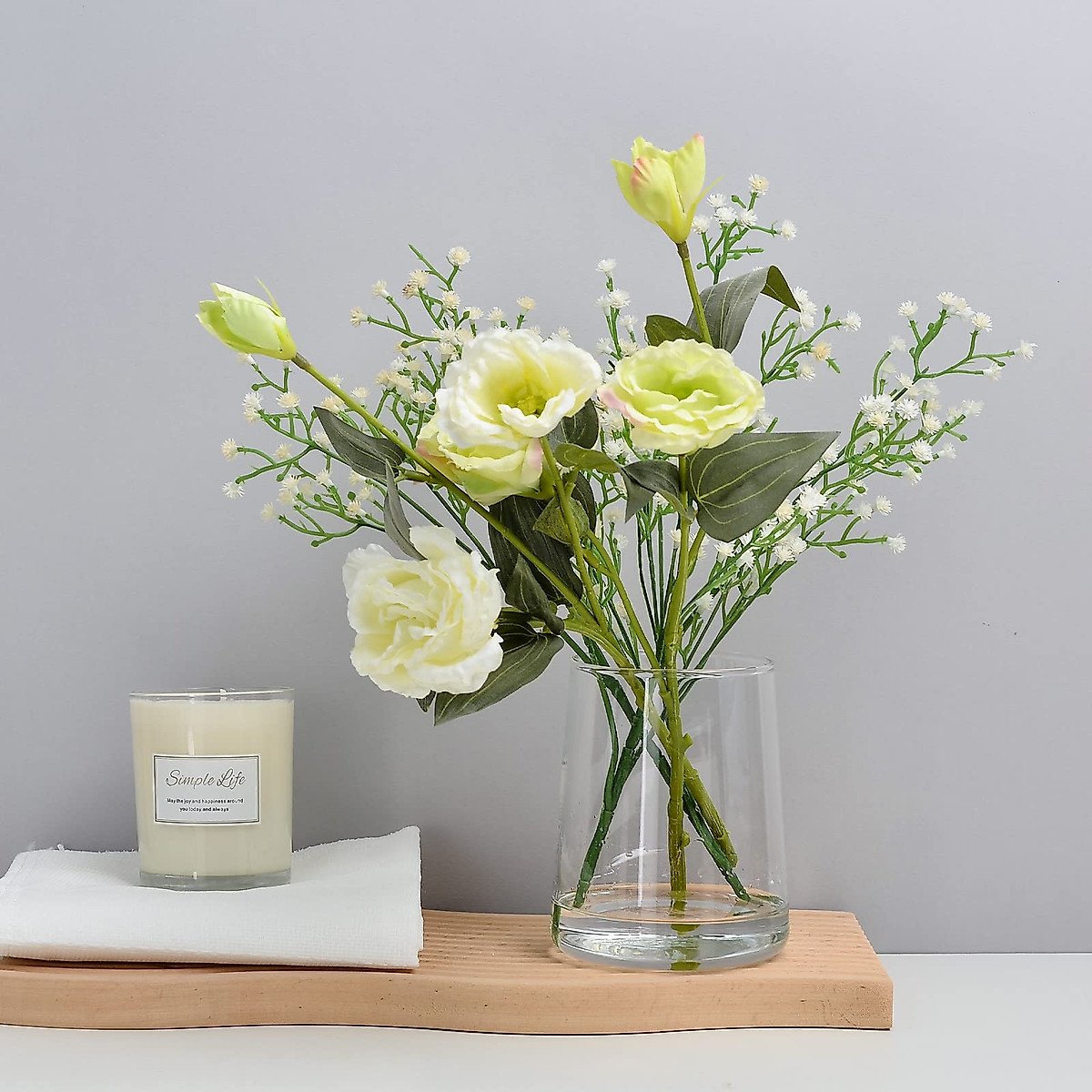 Silverware Caddy, Marble Style Utensil Caddy, Silverware Holder, 3.38″ Utensil Crock with Ceramic Filter Water Utensil Holder and Glass Water Storage Container, Cutlery Caddy, ANTIS'S HOME