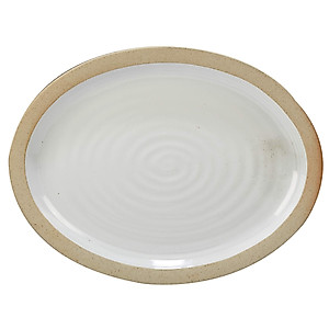 Certified International Artisan Oval Platter, 16" x 12" Servware, Serving Accessories, One Size, Multicolored