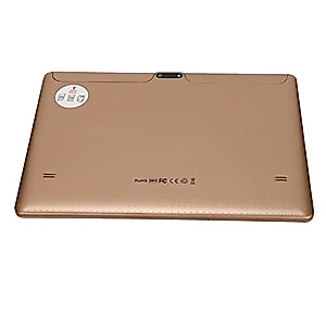 Gaming Tablet 100-240V 5M PX Rear Camera 1280x800 Resolution ROM 64GB HD Tablet Champagne 10.1 Inch IPS LCD for Video for 9.0 for Gaming (US Plug)
