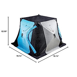 AyfeS Tent for Camping Automatic Pop Up Camping Tent 4 Person Panda Shape with 2 Doors Waterproof Instant Tent for Family Hiking Large Space for Picnic Outdoors
