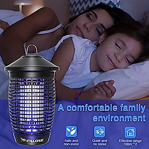 PALONE Electric Bug Zapper for Outdoor/Indoor, 4500V 20W Mosquito Zapper Indoor, Waterproof Mosquitos Killer Outdoor, Fly Zapper for Home Garden Back Yard Patio